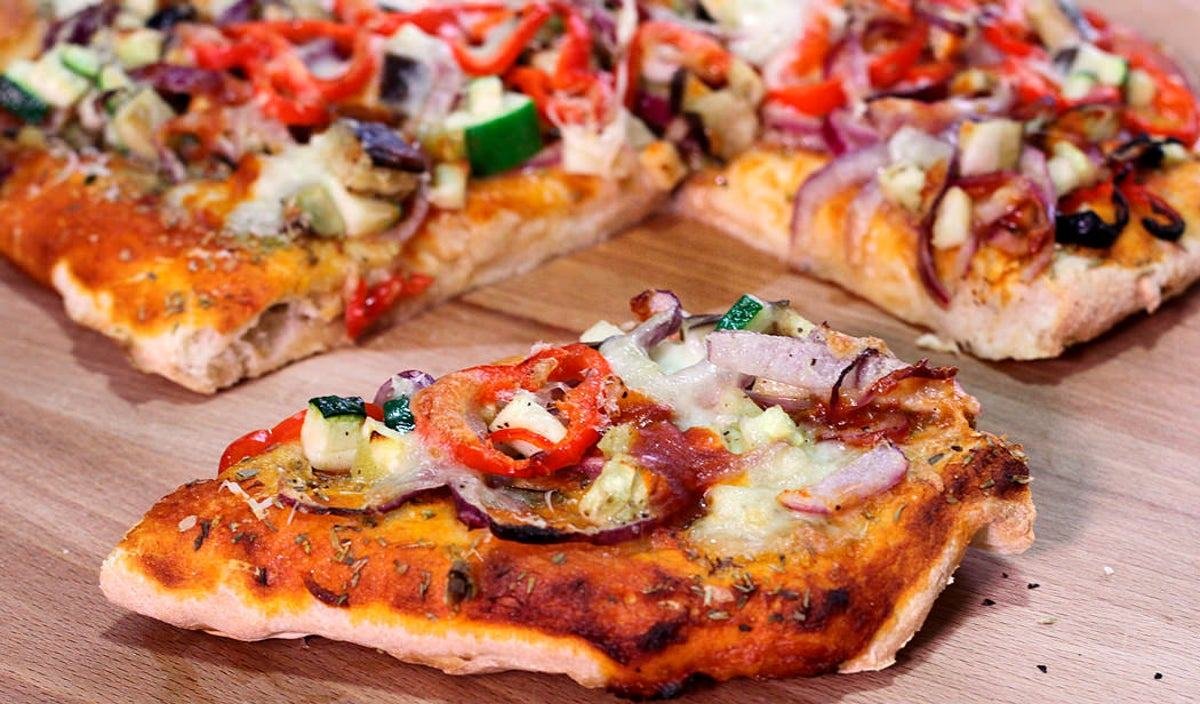 Pizza de vegetales sin TACC. - ALIMENTA TU VIDA